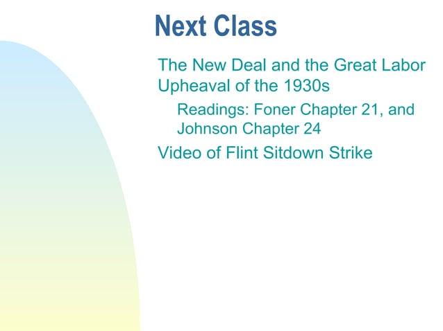 Week six, roaring 20s and great depression | PPT