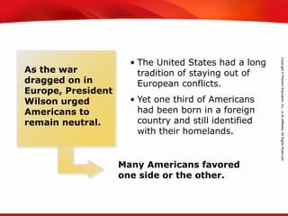 Week three from neutrality to wwi | PPT