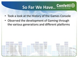 Week Two - Game Platforms | PPTX