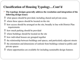Classification of Housing Typology Survey | PPT