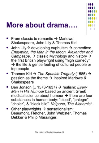 Week V (Elizabethan Period) | PPT