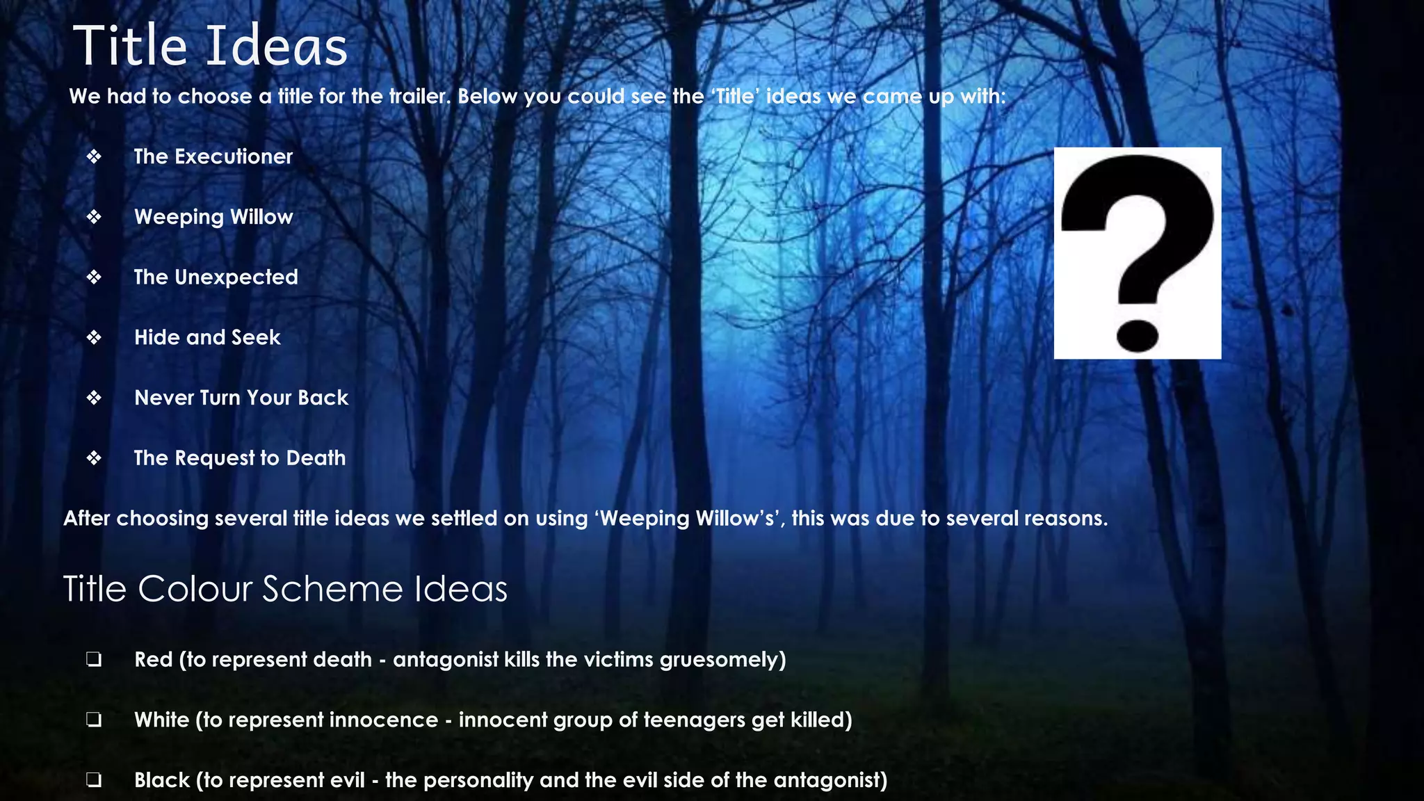 Weeping Willow | PPTX