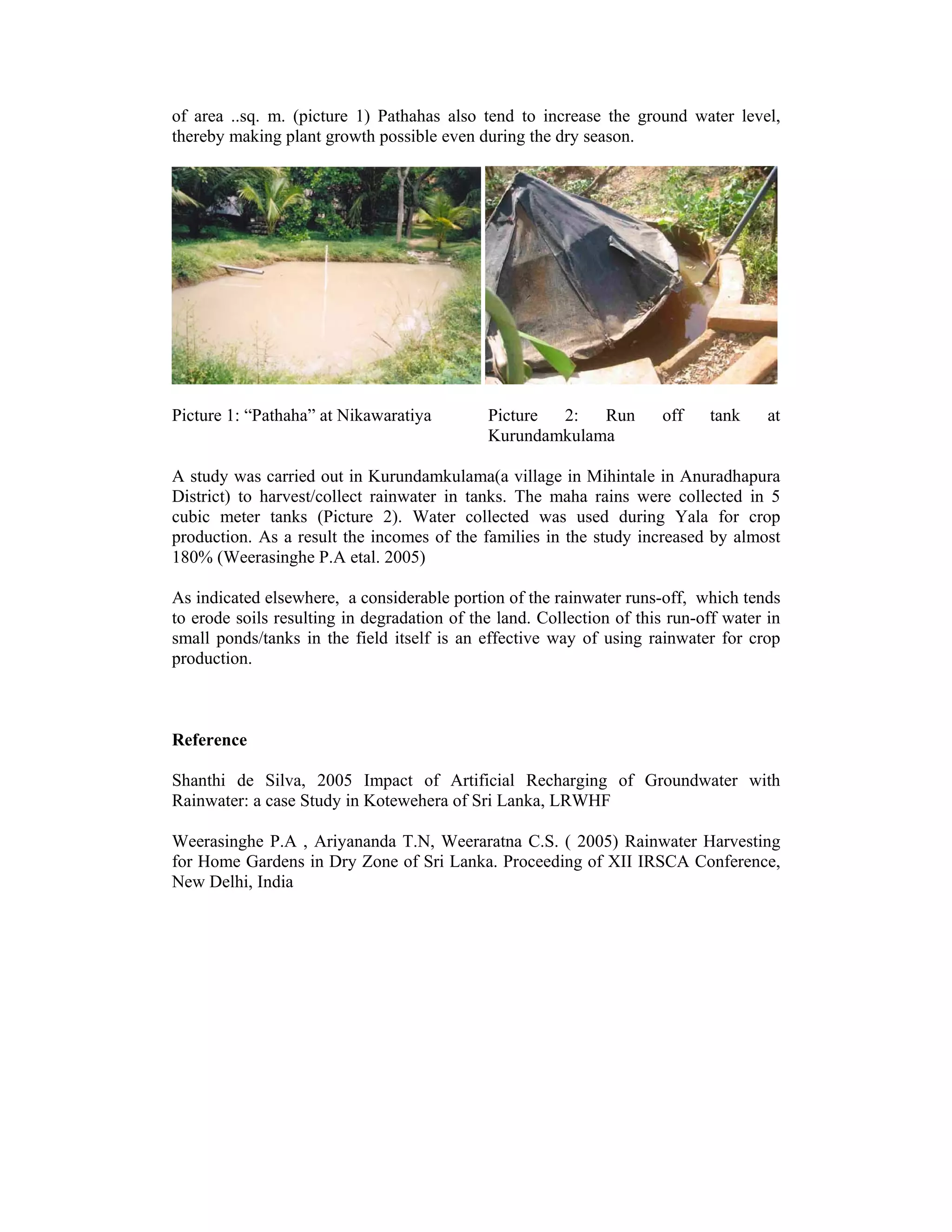 Sri Lanka; Importance of Rain Water Harvesting in Sri Lankan ...