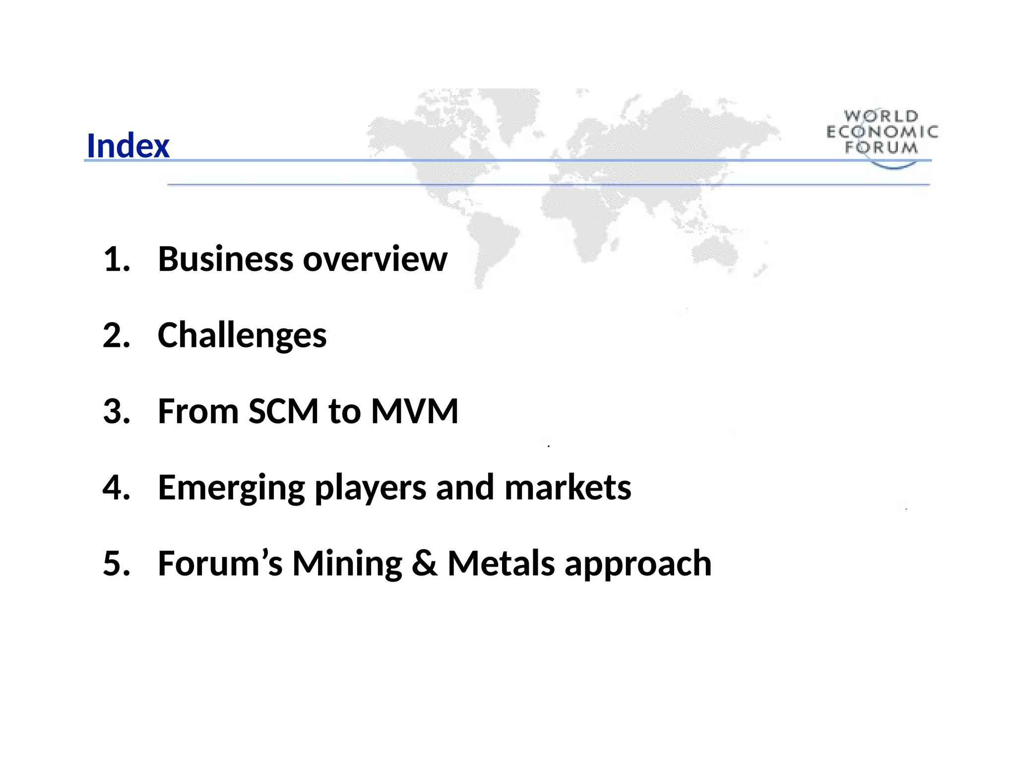 World Economic Forum Mining Action Plan. | PPTX