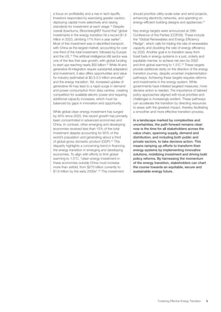 Fostering Effective Energy Transition (WEF) | PDF
