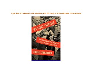 BOOK_HARCOVER LIBRARY We Fight Fascists The 43 Group and Their ...
