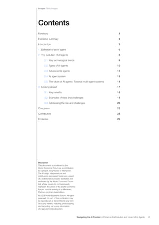 WEF on AI discussing agentic AI and more | PDF