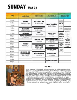 47th Whole Earth Festival Program | PDF