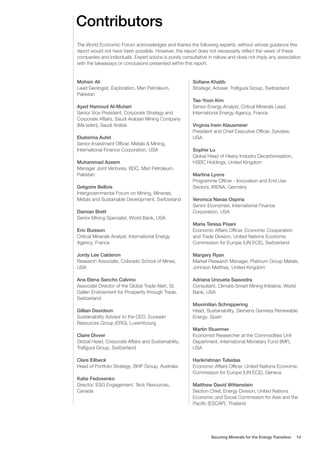WEF Securing Minerals for the Energy Transition 2023 | PDF