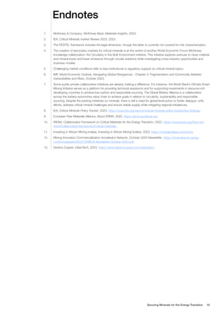 WEF Securing Minerals for the Energy Transition 2023 | PDF