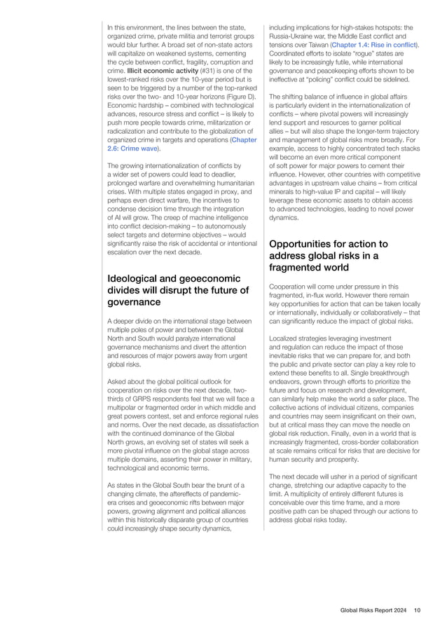 Wef The Global Risks Report 2024 Pdf Environment Science