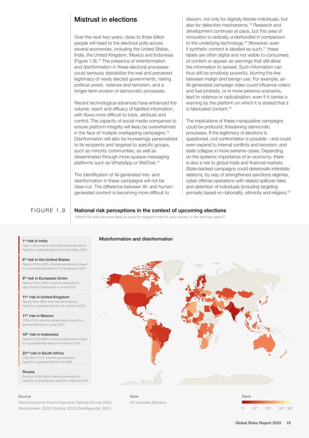 WEF The Global Risks Report 2024 | PDF | Environment | Science