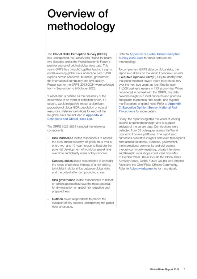 Wef The Global Risks Report 2024 Pdf Environment Science