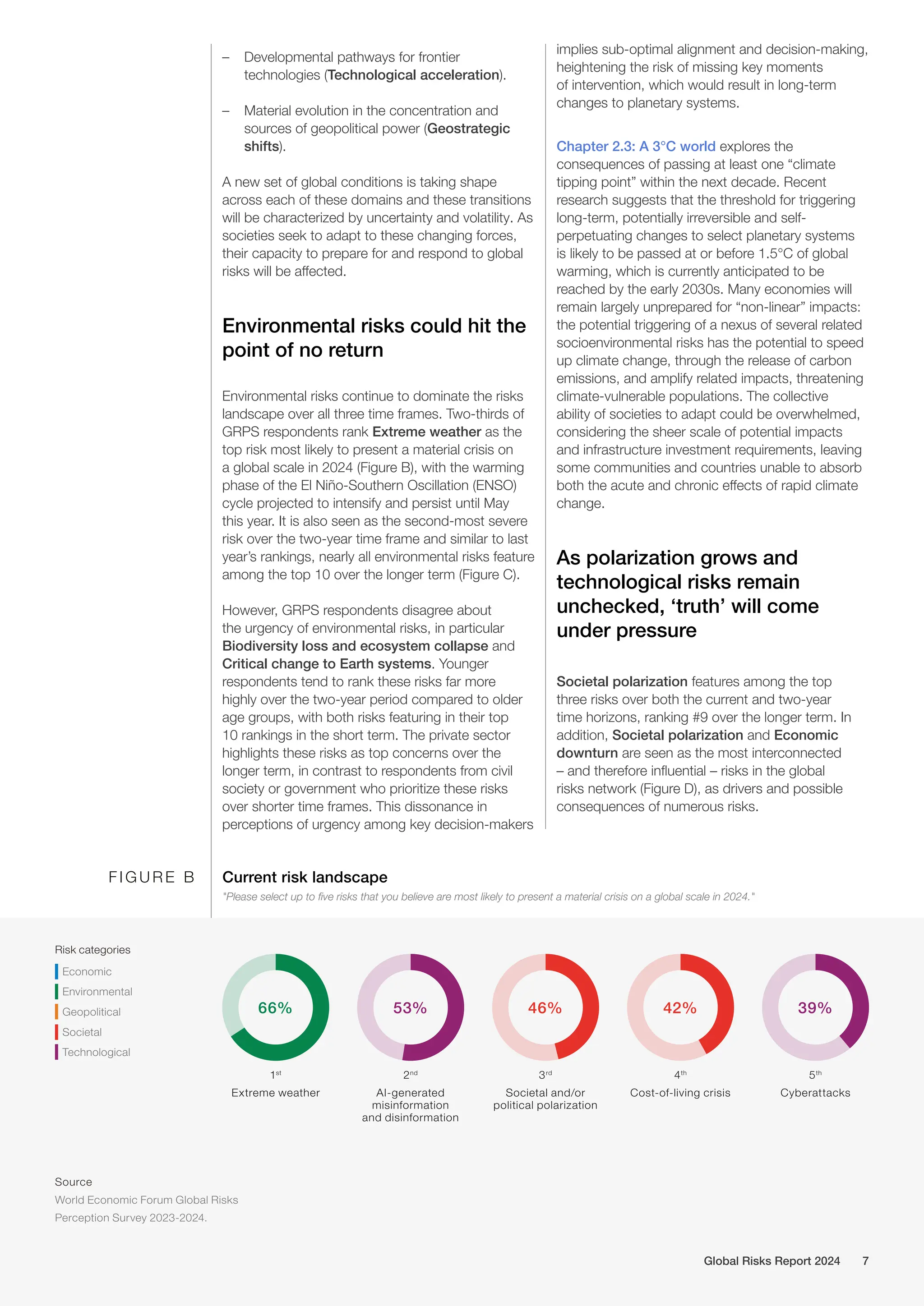 World Economic Forum : The Global Risks Report 2024 | PDF