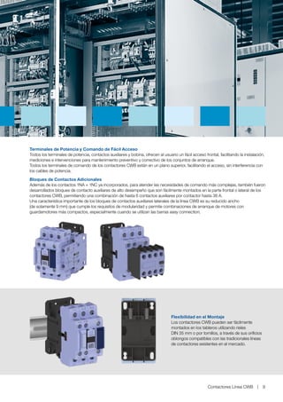 Weg contactores-cwb-de-9-hasta-38-a-50043540-catalogo-espanol | PDF