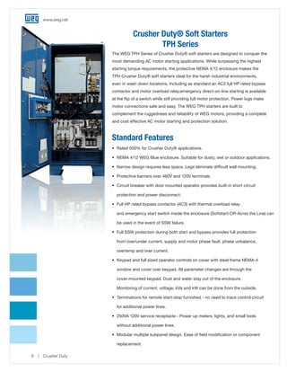 Weg crusher-duty-3-phase-motor-usacd0808-brochure-english | PDF