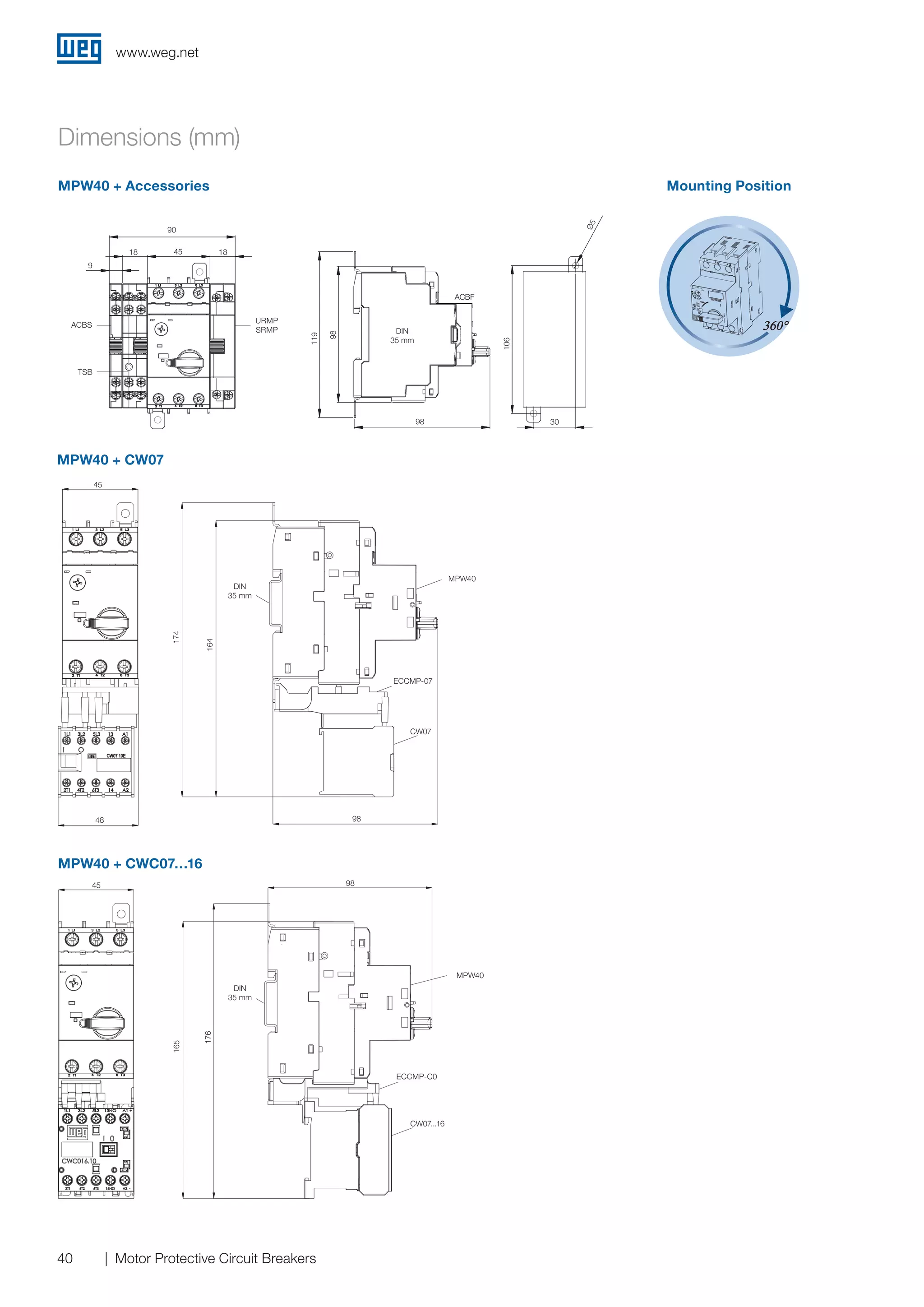 MPW - Motor protective circuit-breakers | PDF