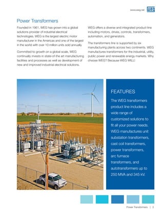 Weg power-transformers-usaptx13-brochure-english | PDF | Manufacturing ...