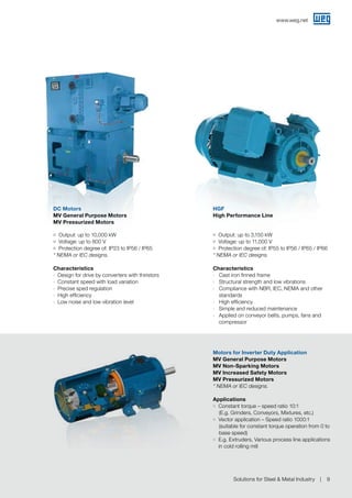 Weg solutions-for-steel-indusrty-50043081-brochure-english | PDF