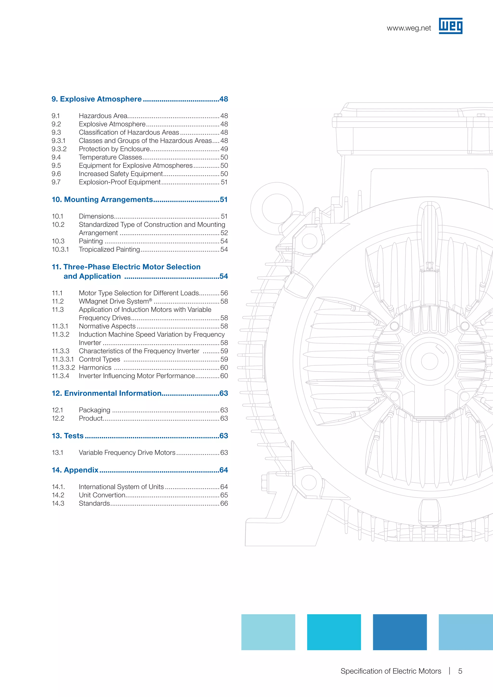 Weg specification-of-electric-motors | PDF