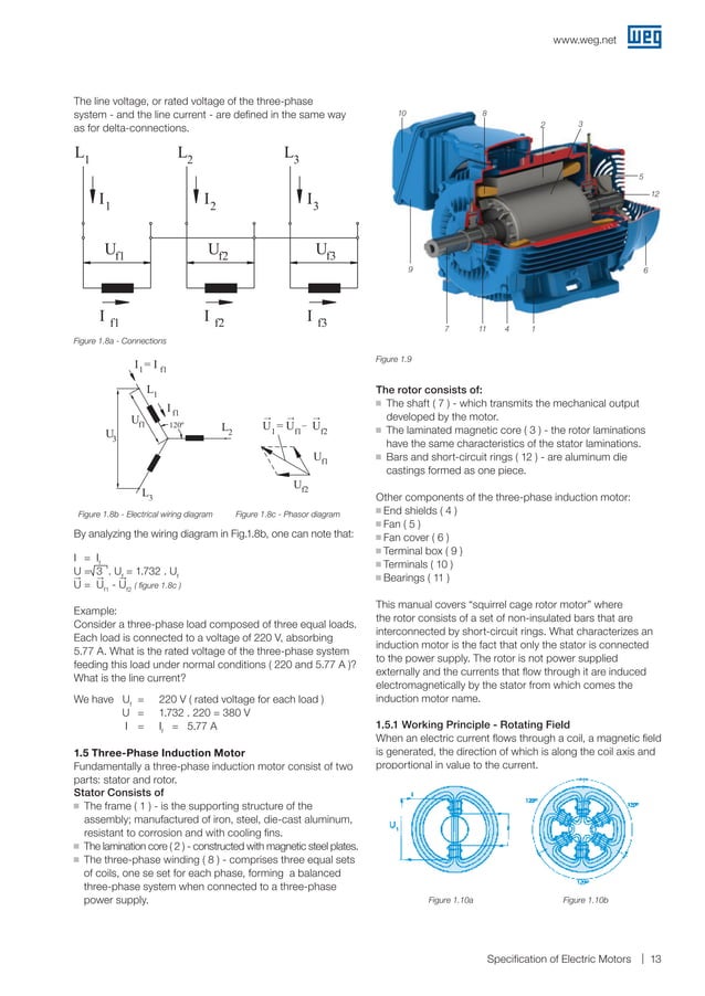 Weg specification-of-electric-motors | PDF