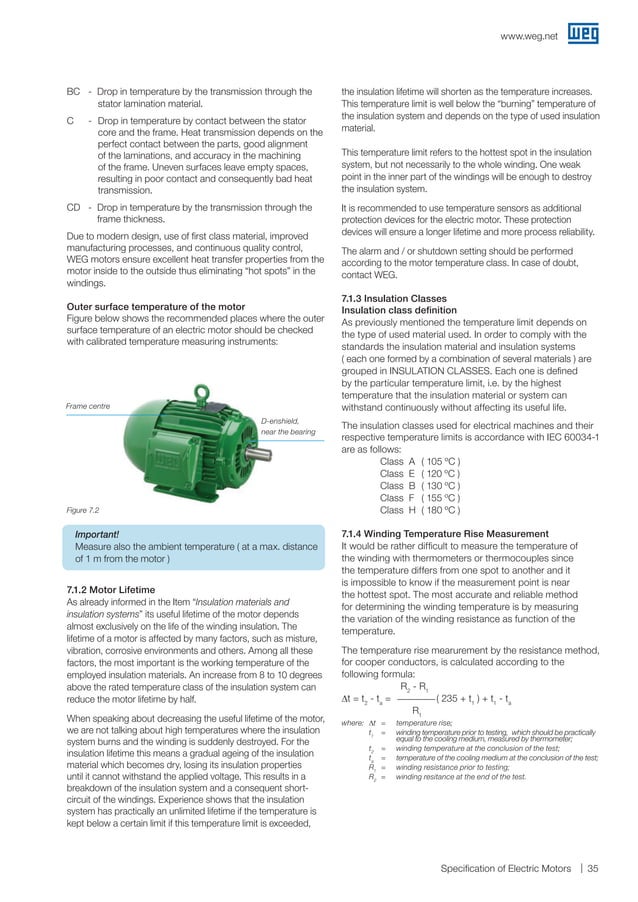 Weg specification-of-electric-motors | PDF