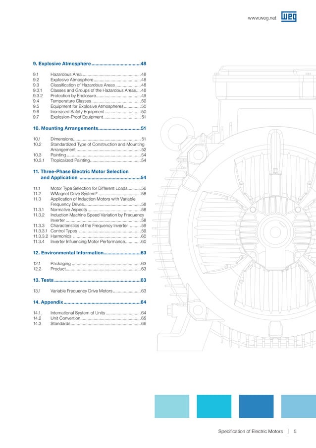 Weg specification-of-electric-motors | PDF