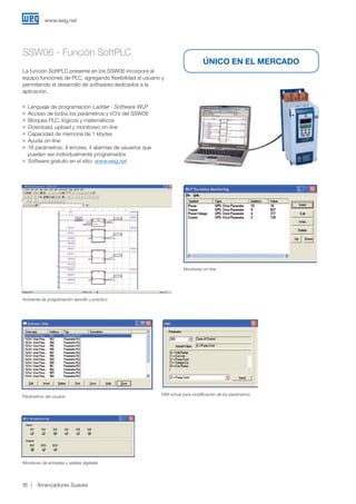 Weg ssw-series-arrancadores-suaves-50024195-catalogo-espanol | PDF
