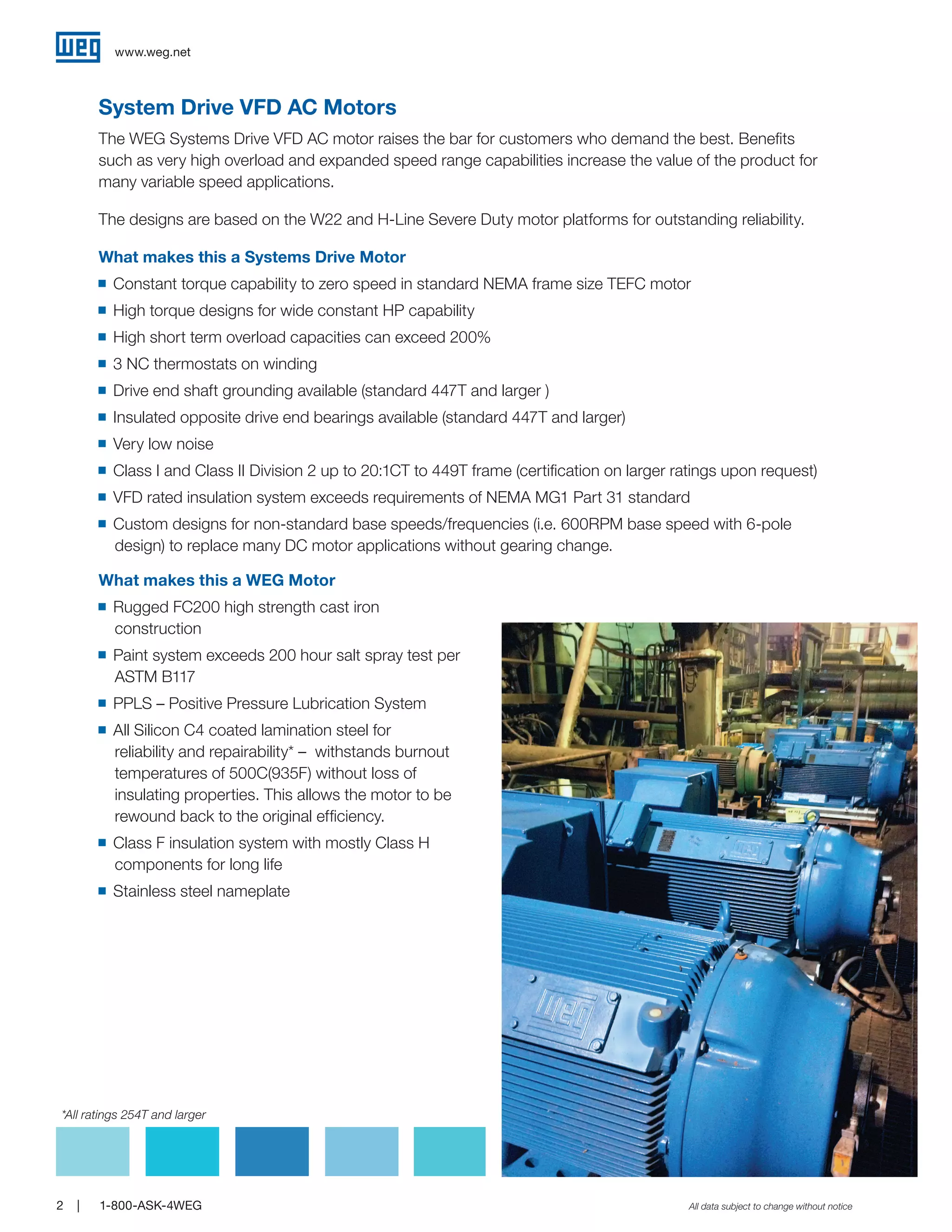 Weg system-drive-vfd-ac-motors-usasysvfd613-brochure-english | PDF