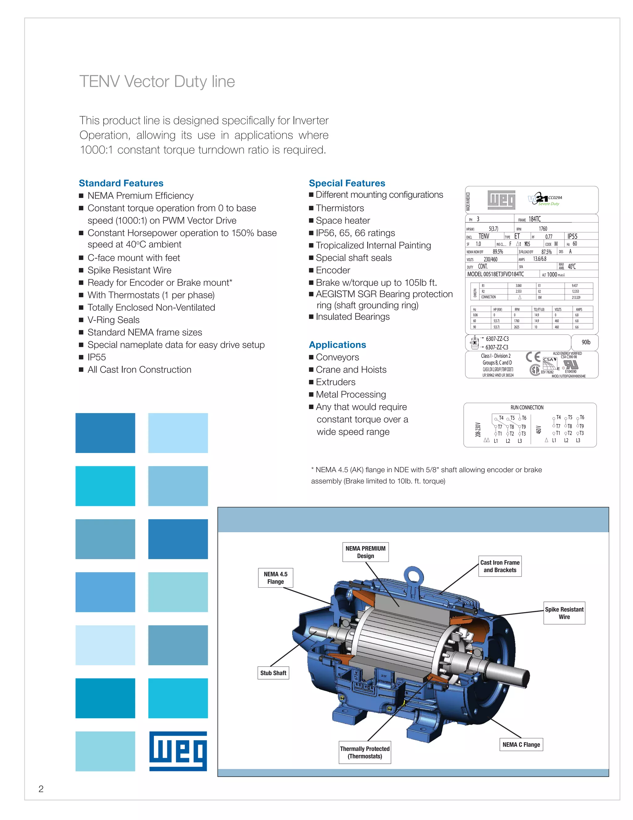 Weg vector-duty-motor-tenv | PDF