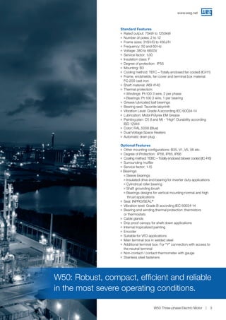 Weg w50-three-phase-electric-motor-commercial-catalogue-european-market-50043840-brochure ...
