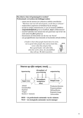 Managing Professionals: Mathieu Weggeman | PDF