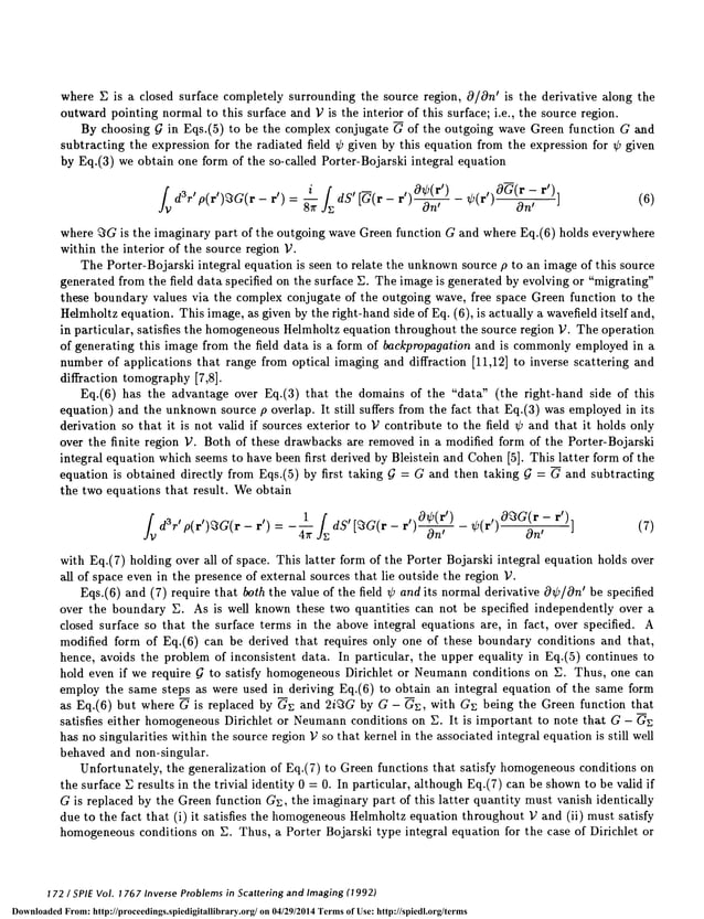 The Inverse Source Problem In The Presence Of External Sources Arthur B Weglein Pdf