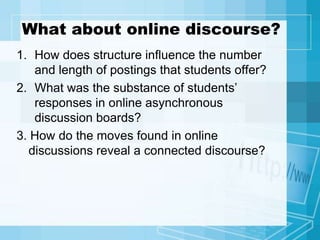 Building a Connected Stance: Motivation and Engagement in Asynchronous ...