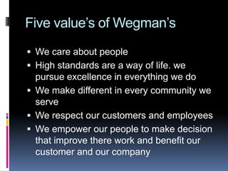 Wegman's way | PPTX