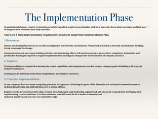 We Go: Diversity and Inclusion Framework | PPT