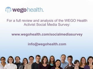 WEGO Health FDA Social Media Presentation, Question 5 | PPT