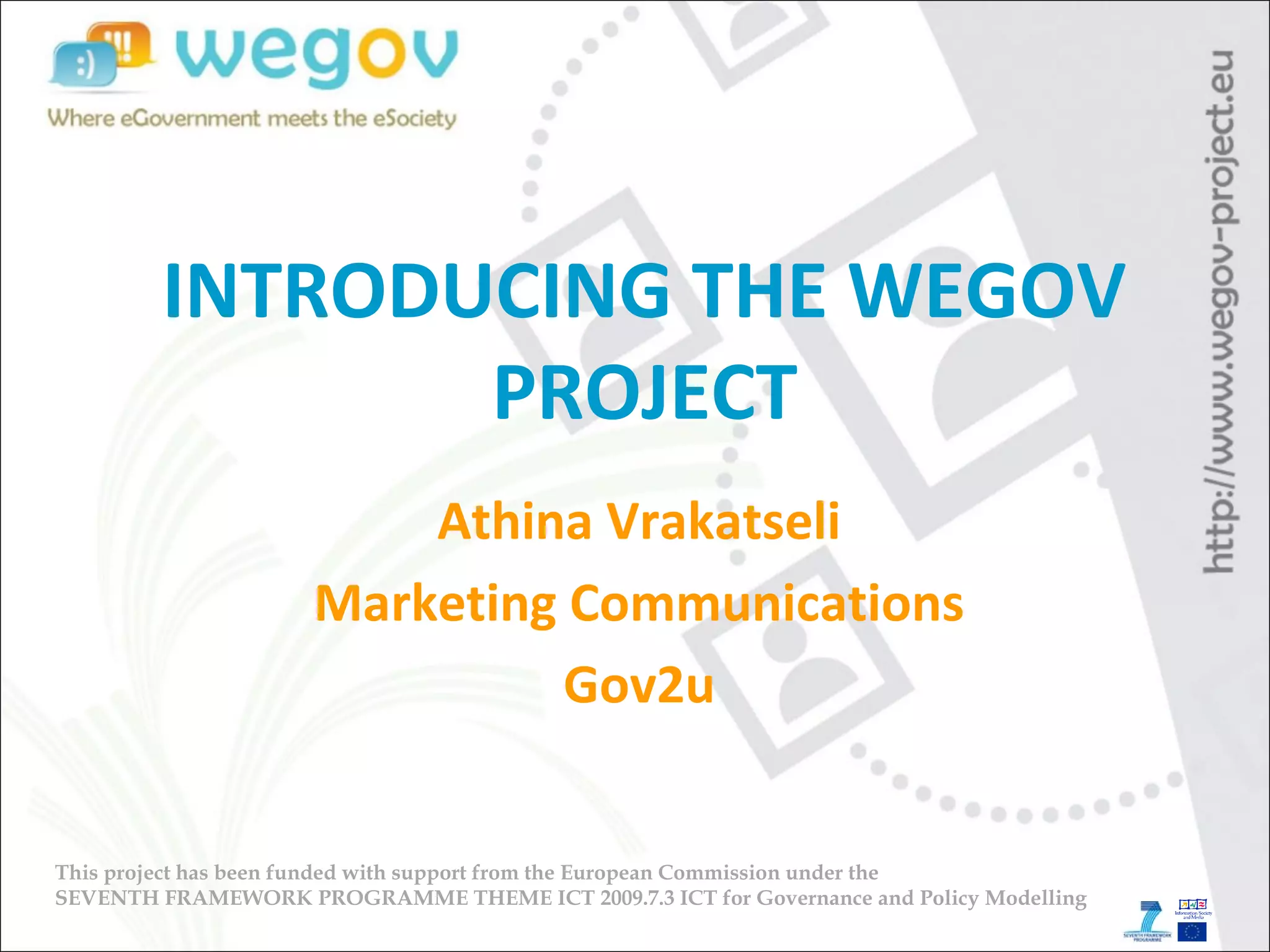 WeGov presentation at Samos 2010 Summit | PPT