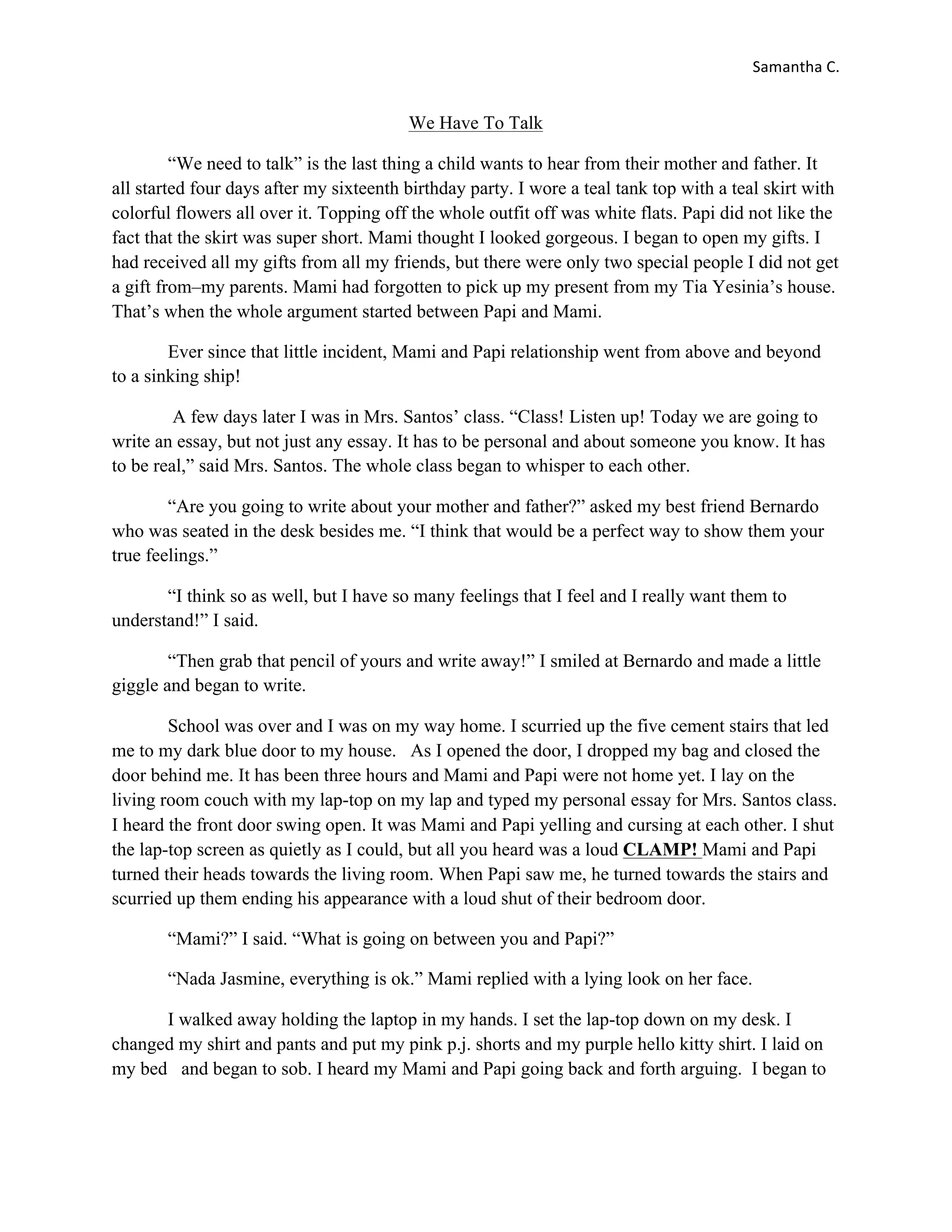 We Have to Talk | PDF