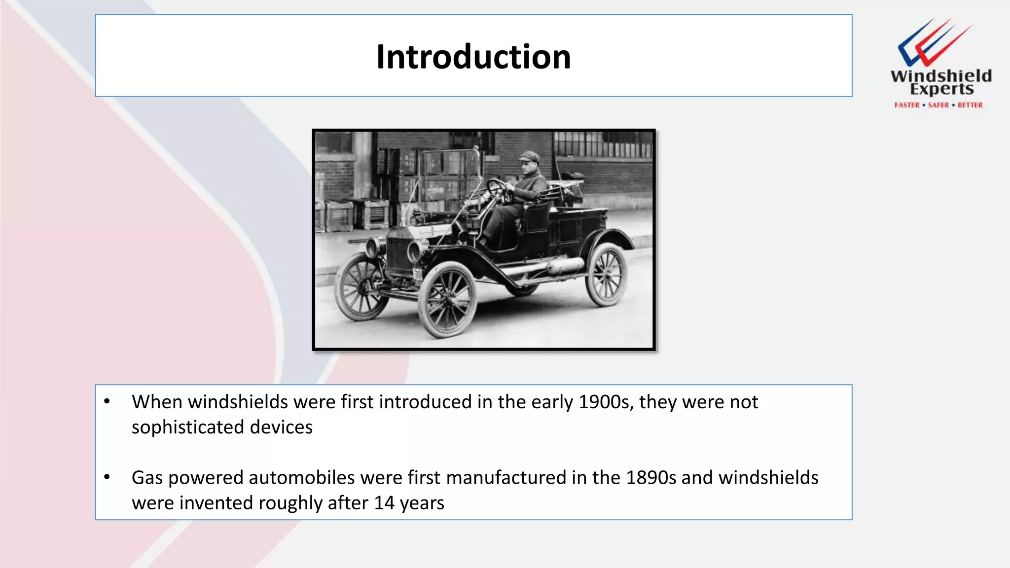 History of windshield | PPTX