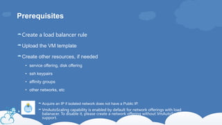VM Autoscaling With CloudStack VR As Network Provider | PPT