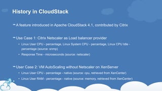 VM Autoscaling With CloudStack VR As Network Provider | PPT