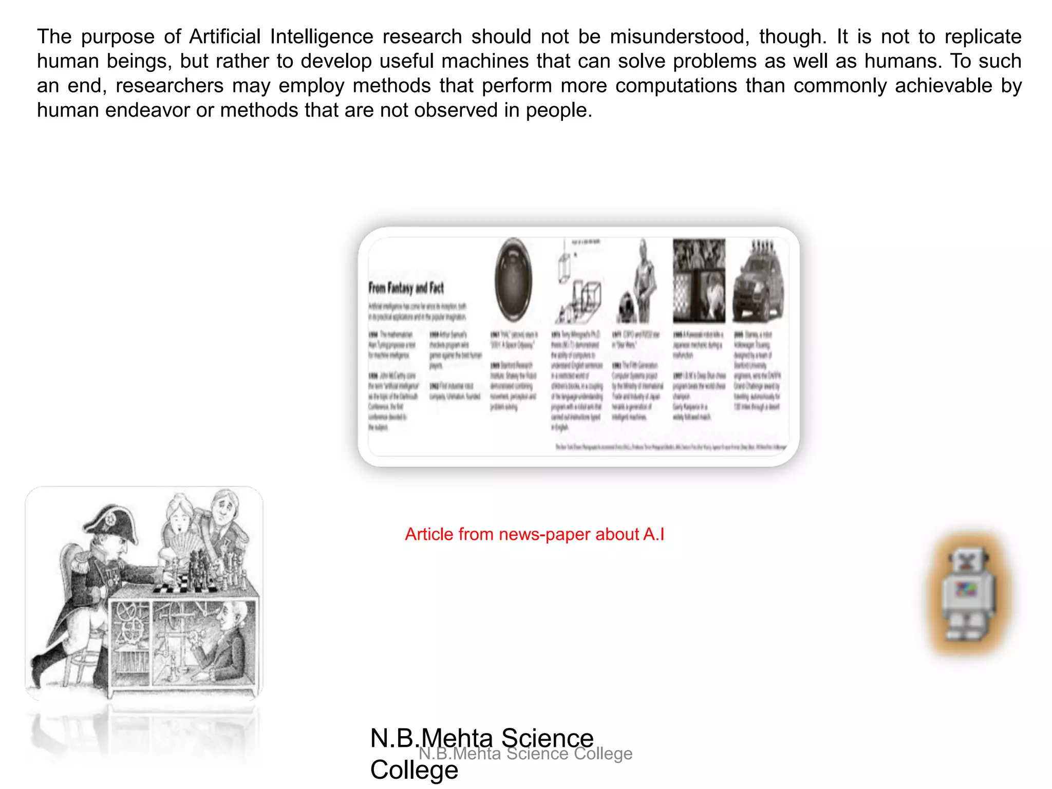 Artificial intel | PPT | Artificial Intelligence | Technology & Computing