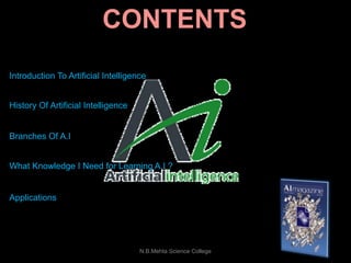Artificial intel | PPT | Artificial Intelligence | Technology & Computing