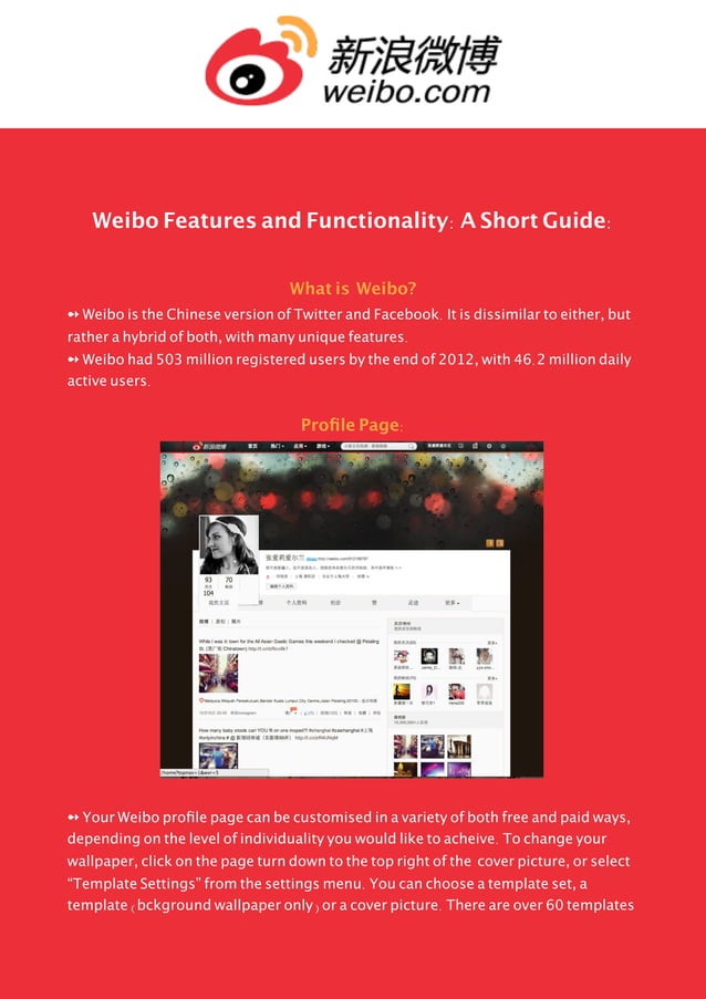 Weibo guide | PDF | Social Networking | Internet