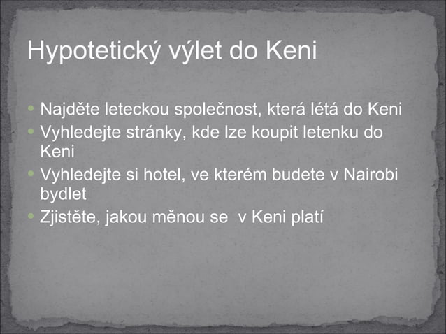 Weichertova prezentace Kena | PPT