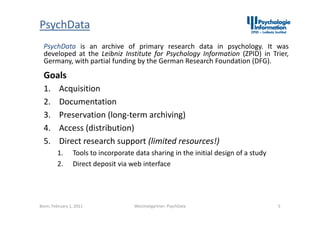Identifying psychological research data in the digital environment. | PPT