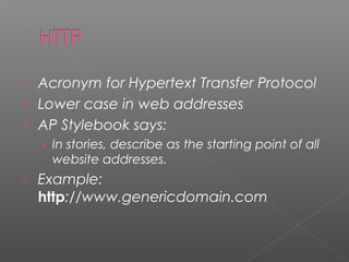 Weideman ap style power point tech | PPT