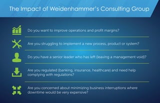 Weidenhammer Consulting Booklet | PPT