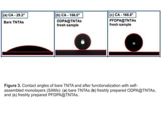 Resistance of Superhydrophobic Surface-Functionalized TiO2 Nanotubes to ...